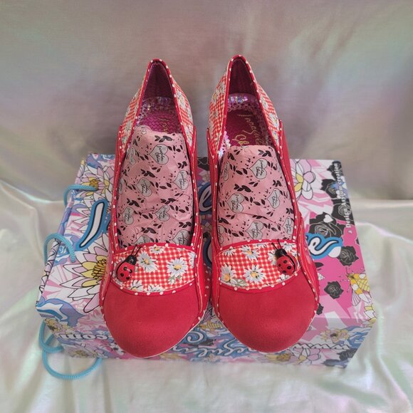 Irregular Choice | Shoes | Irregular Choice Future Ladybug 2 Mid Heel ...